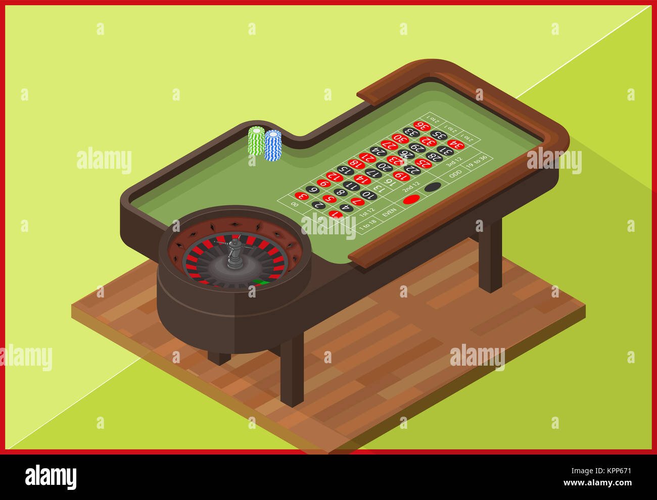 Roulette Table Vector High Resolution Stock Photography and Images - Alamy