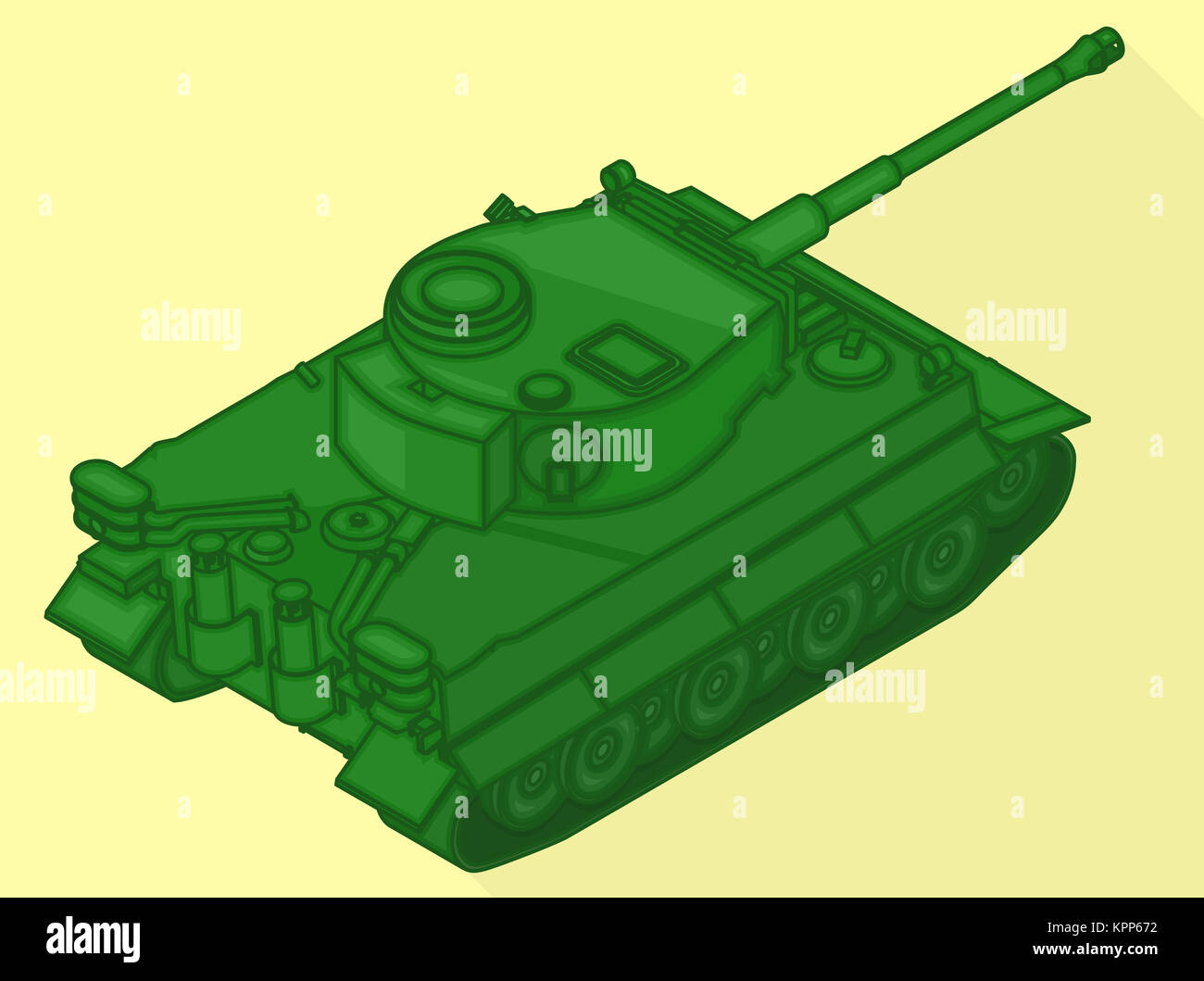 Tank isometric flat vector 3d Stock Photo - Alamy