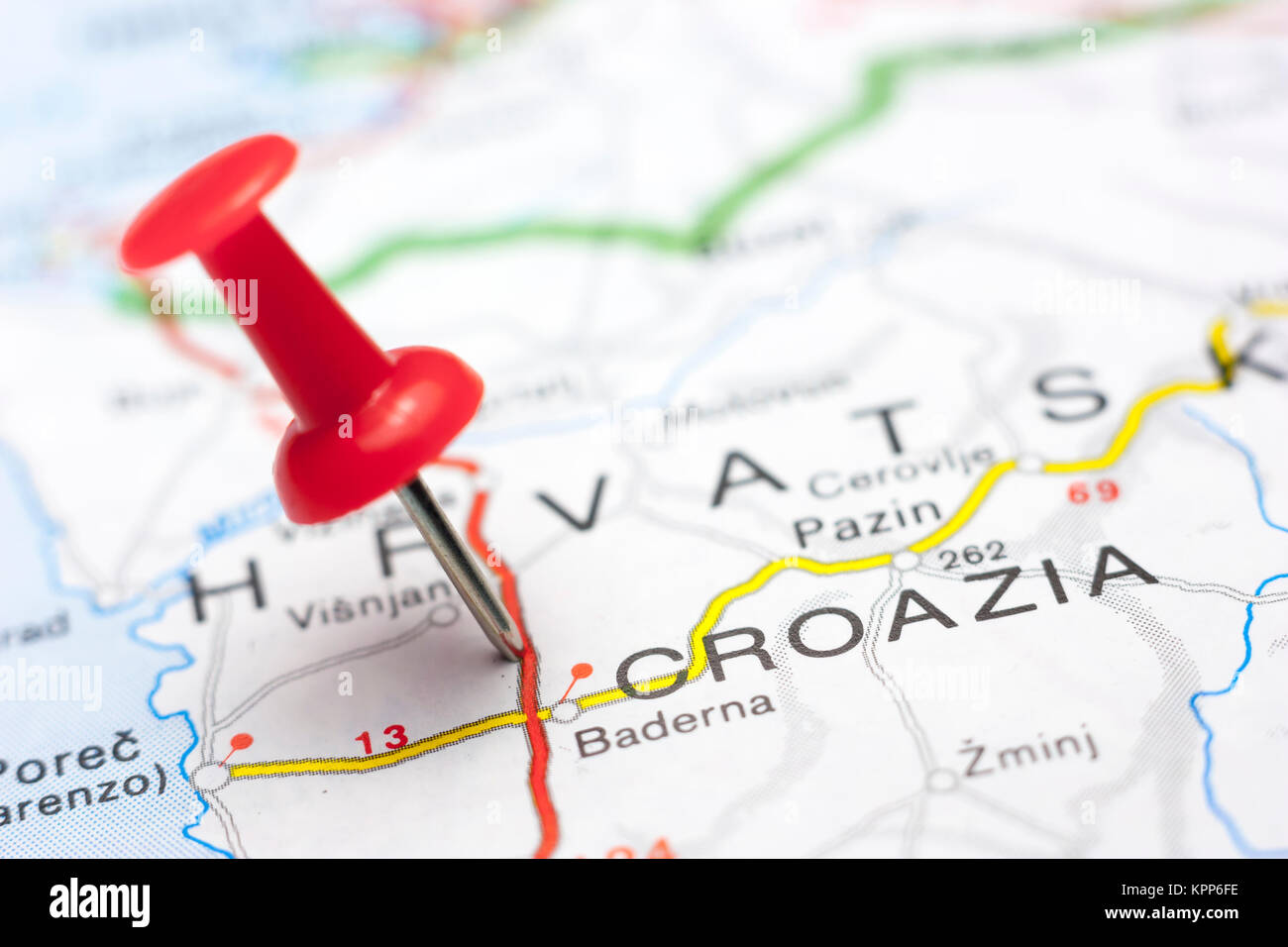 Venice on a map Stock Photo - Alamy