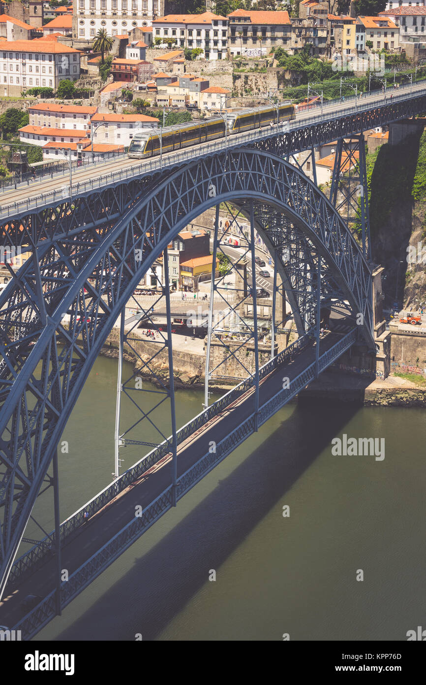 bridge Dom Louis, Porto, Portugal Stock Photo - Alamy