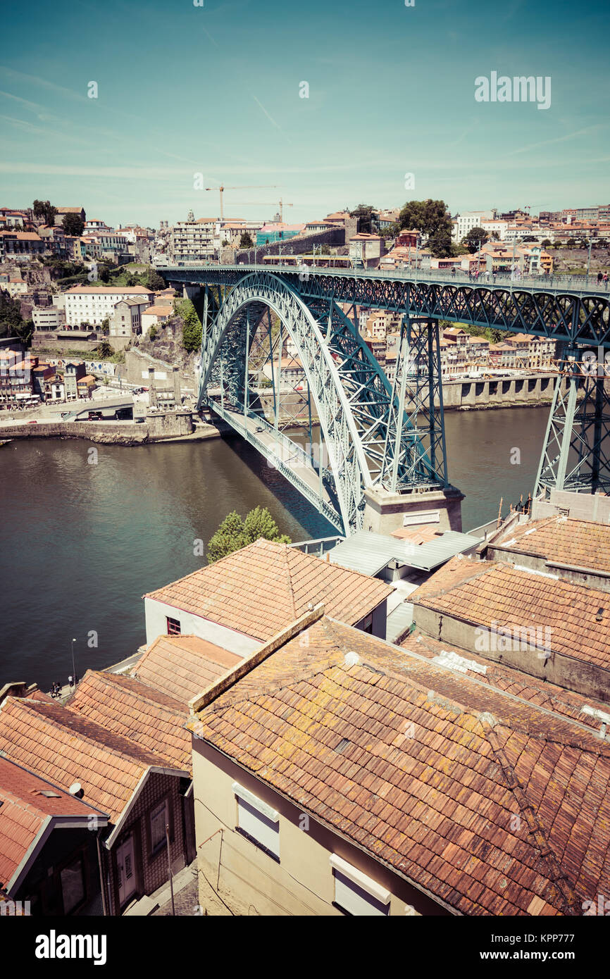 bridge dom louis,porto,portugal Stock Photo - Alamy