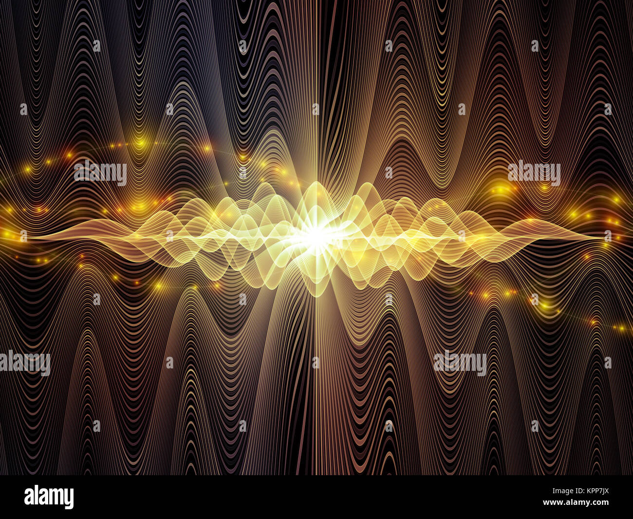 Virtualization of Light Waves Stock Photo - Alamy