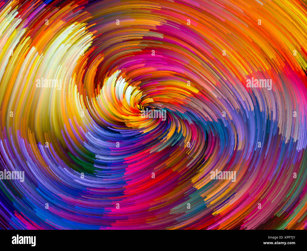 Vibrant Color Vortex Stock Photo - Alamy