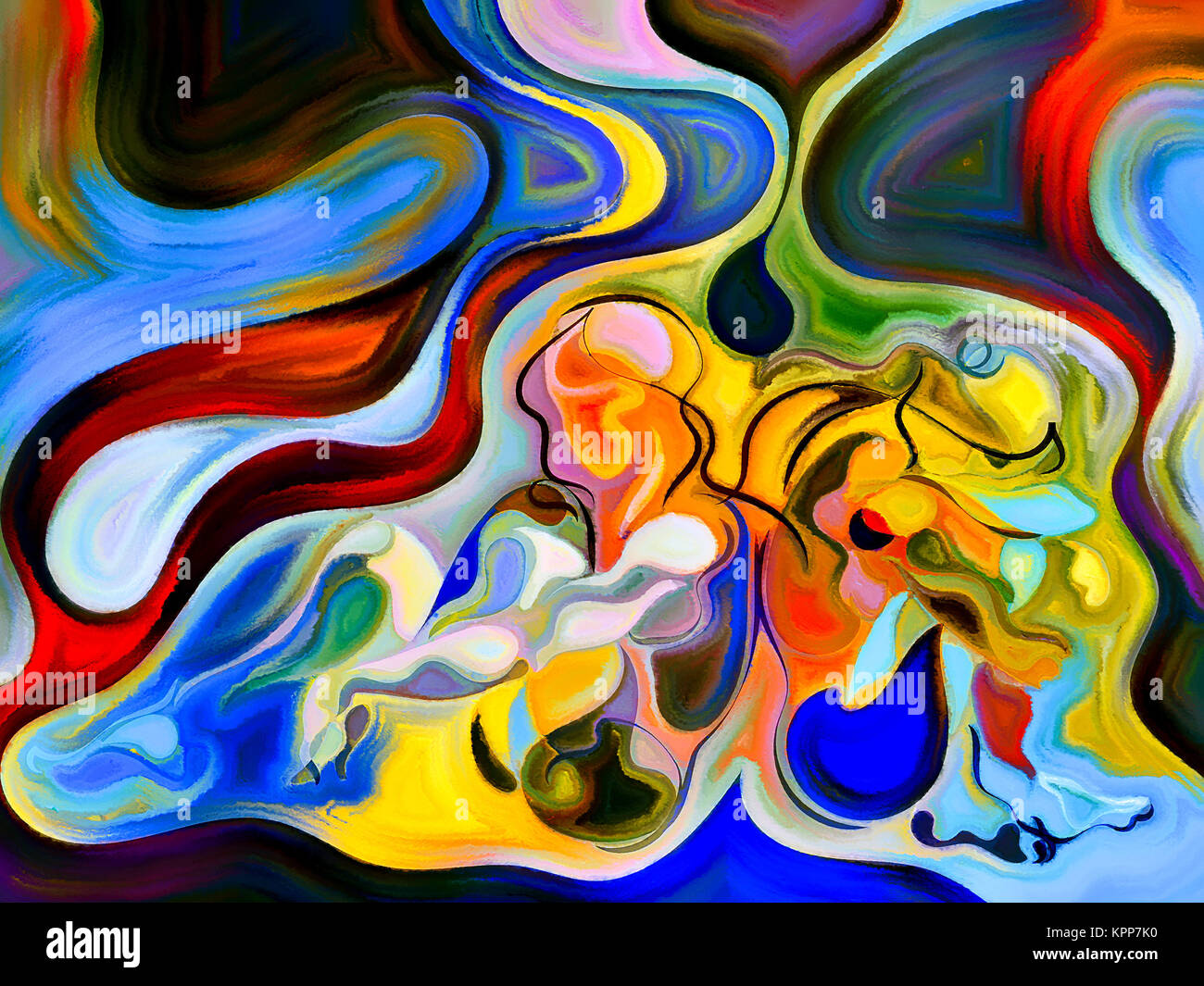 Inner Life of Ego Shapes Stock Photo - Alamy
