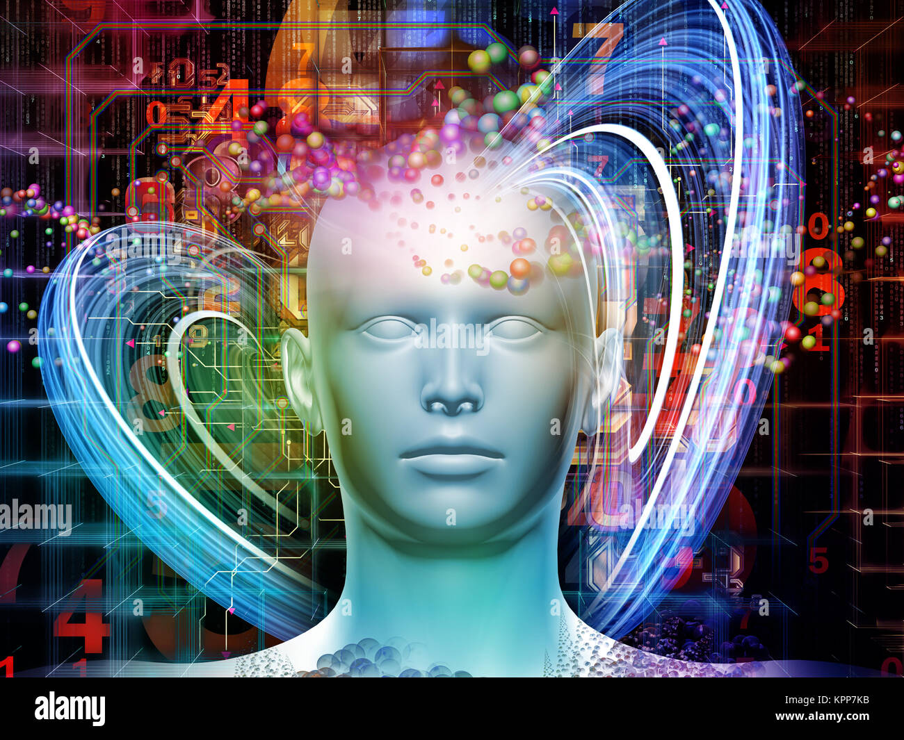 Modern Digital Thoughts Stock Photo - Alamy
