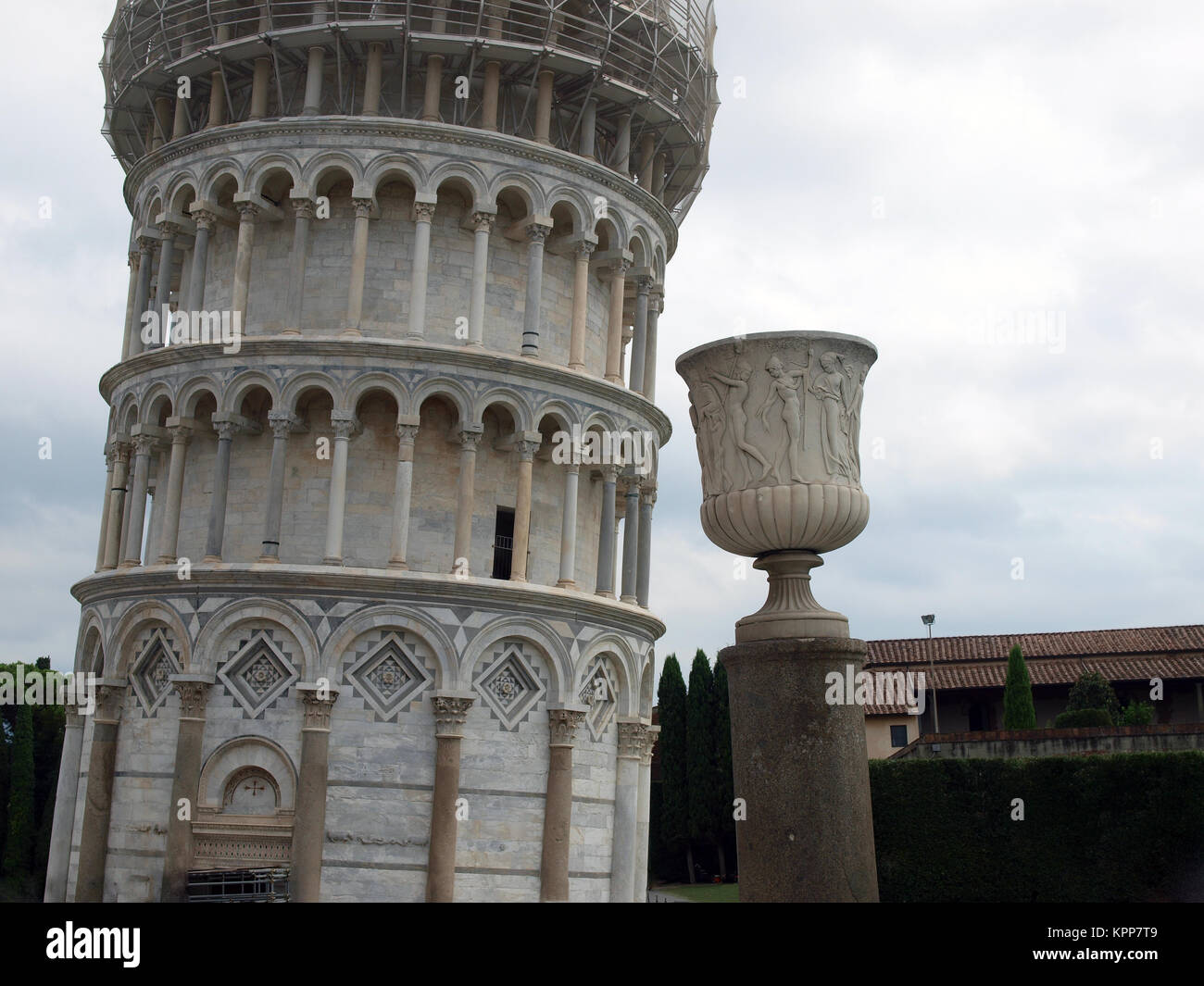Leaning Tower of Pisa - one of icons of refined architecture Stock ...
