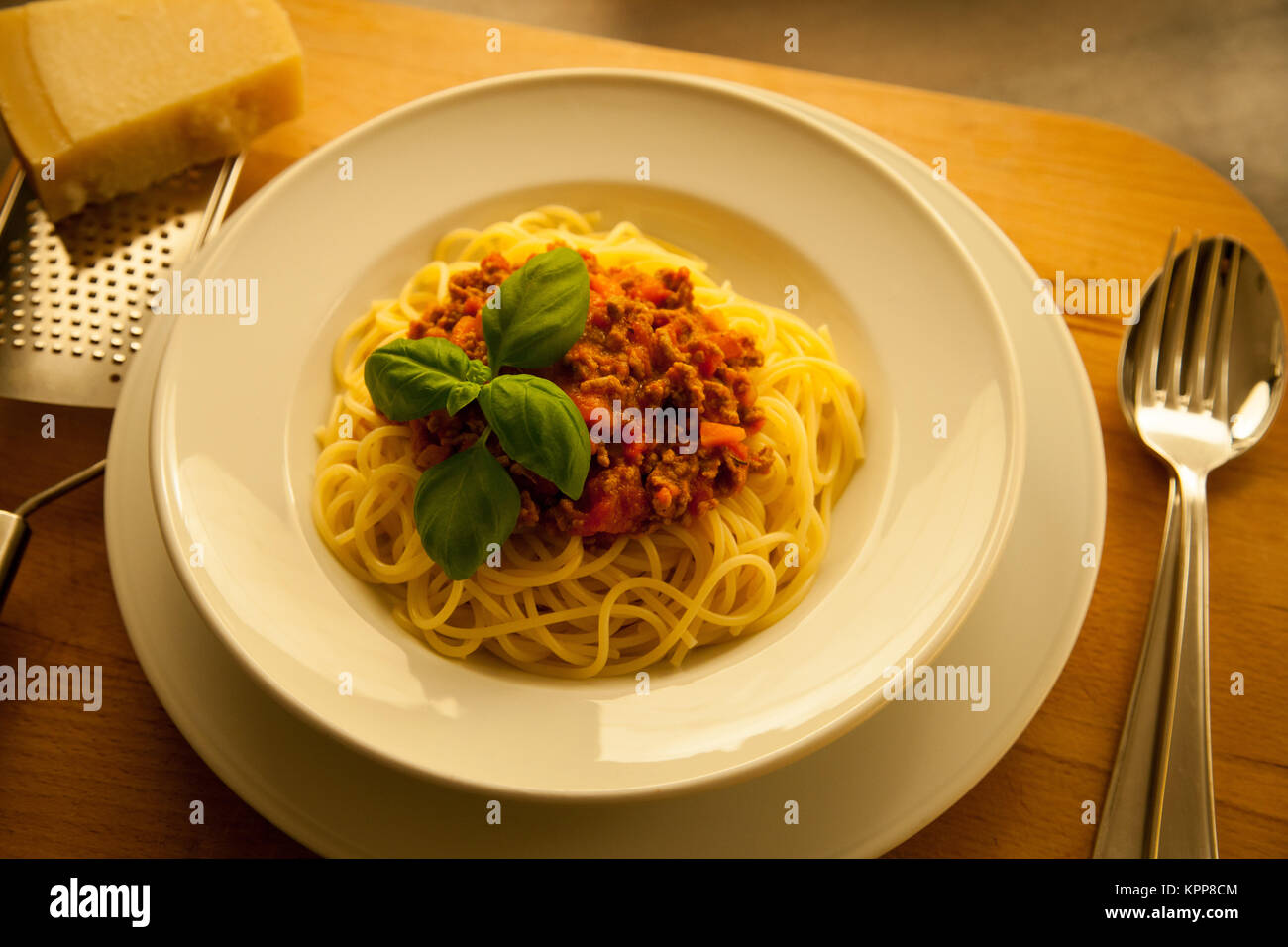 Top shot spaghetti bolognese hi-res stock photography and images - Alamy