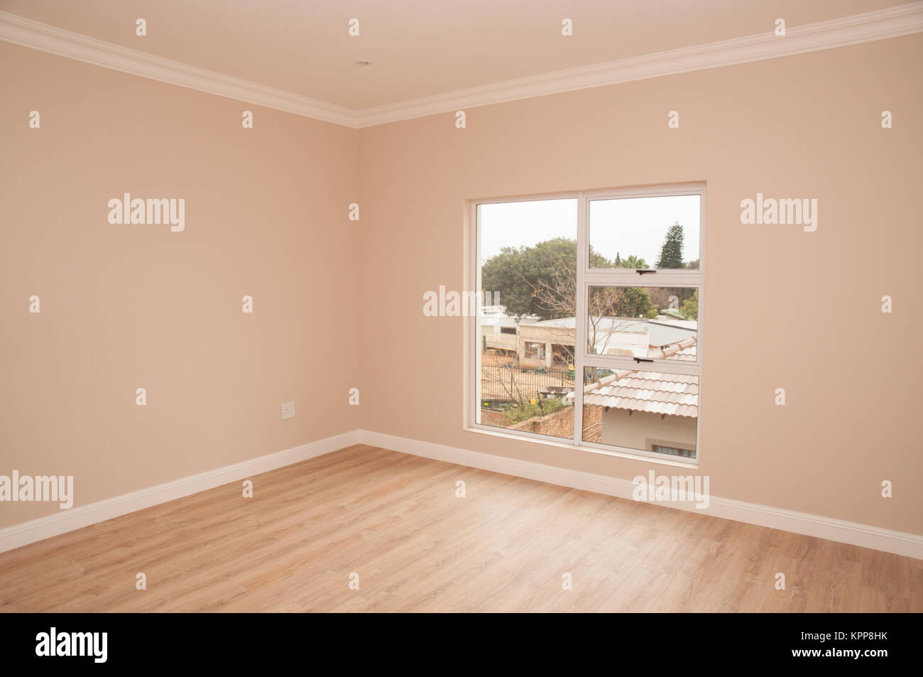 Open Bedroom of New House Stock Photo - Alamy