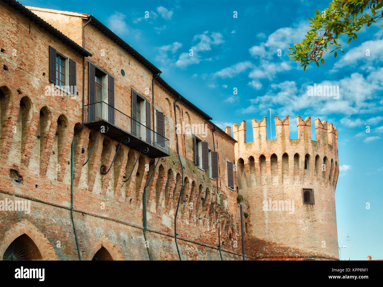 medieval fortress in Lugo, small town in Emilia Romagna, Italy Stock ...