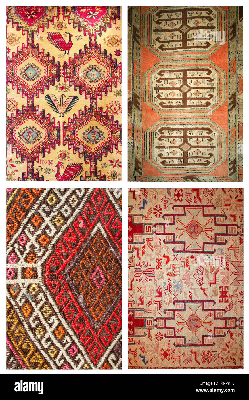 turkish carpet pattern Stock Photo - Alamy
