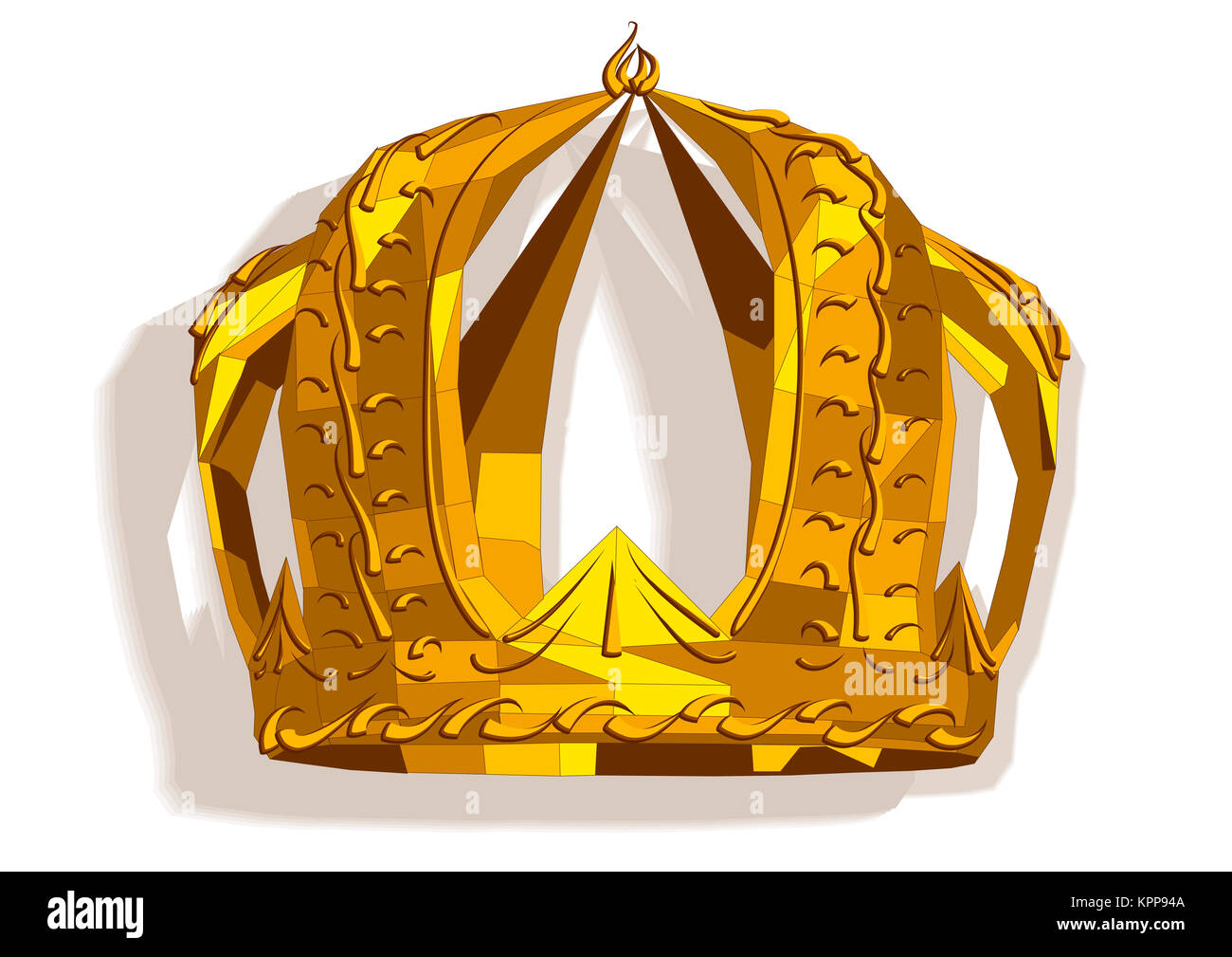 Gold crown shadow Cut Out Stock Images & Pictures - Alamy