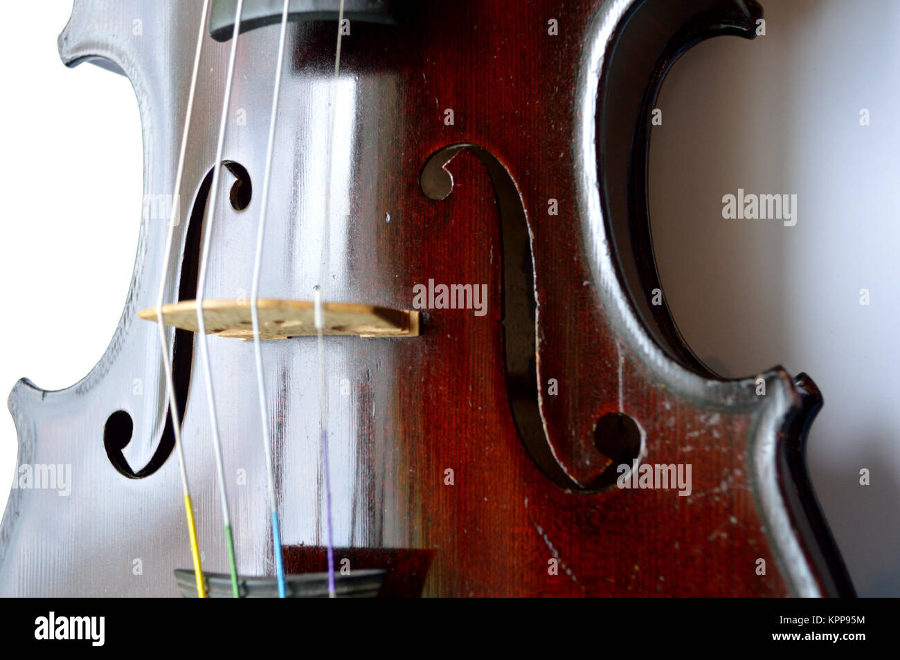 Antique violin, angled view Stock Photo - Alamy