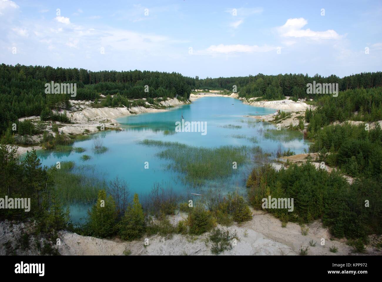 Blue and green - beautiful russian nature Stock Photo - Alamy