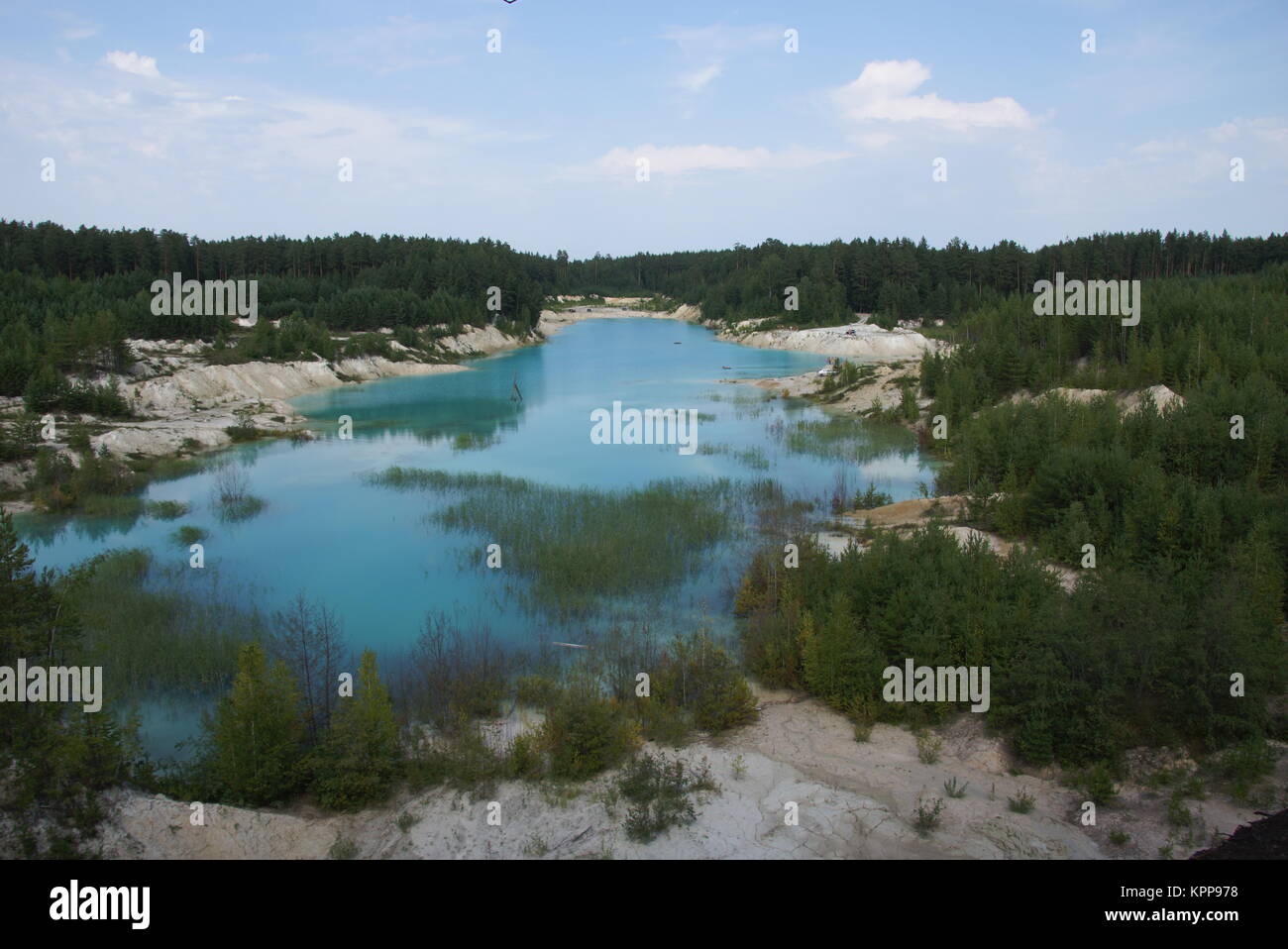 Blue and green - beautiful russian nature Stock Photo - Alamy