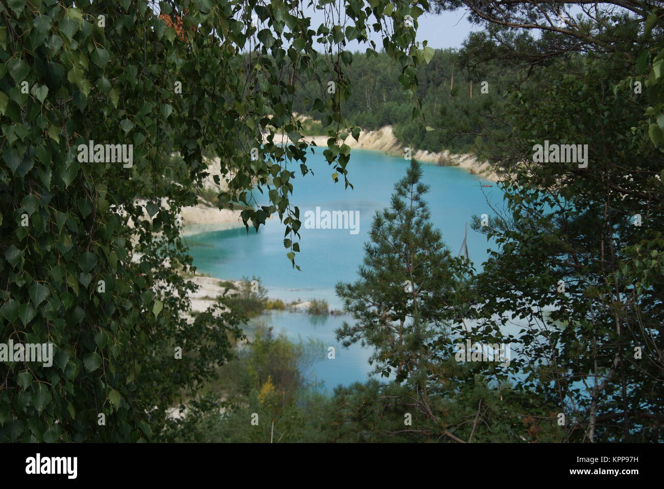 Blue and green - beautiful russian nature Stock Photo - Alamy