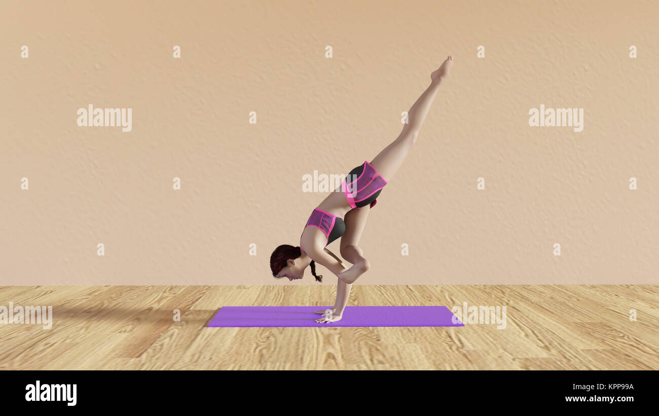 Yoga Class Fallen Angel Pose Stock Photo - Alamy