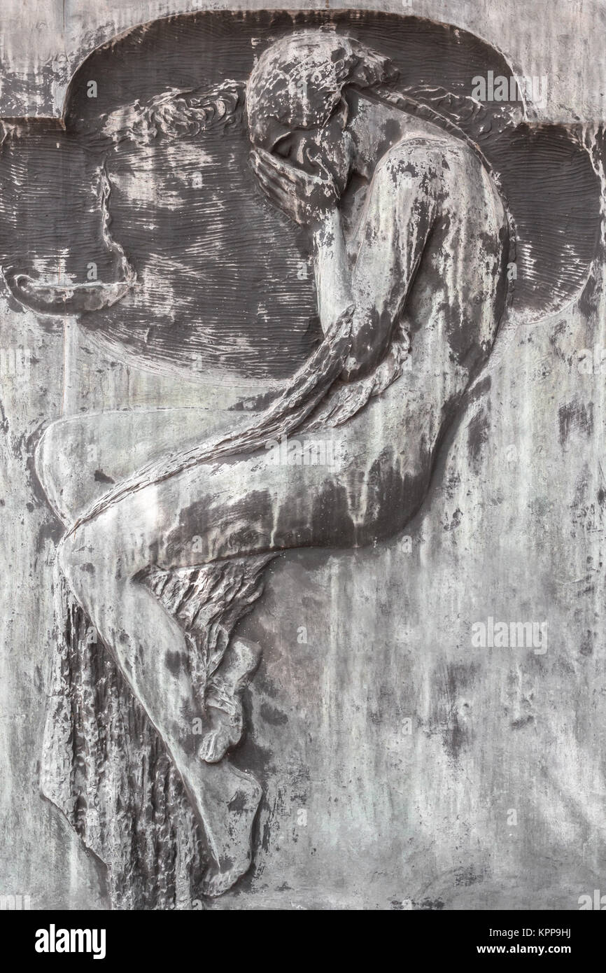 Old man and angel artwork hi-res stock photography and images - Alamy