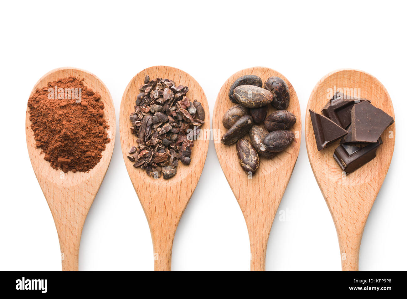 Cacao beans in chocolate Cut Out Stock Images & Pictures - Alamy