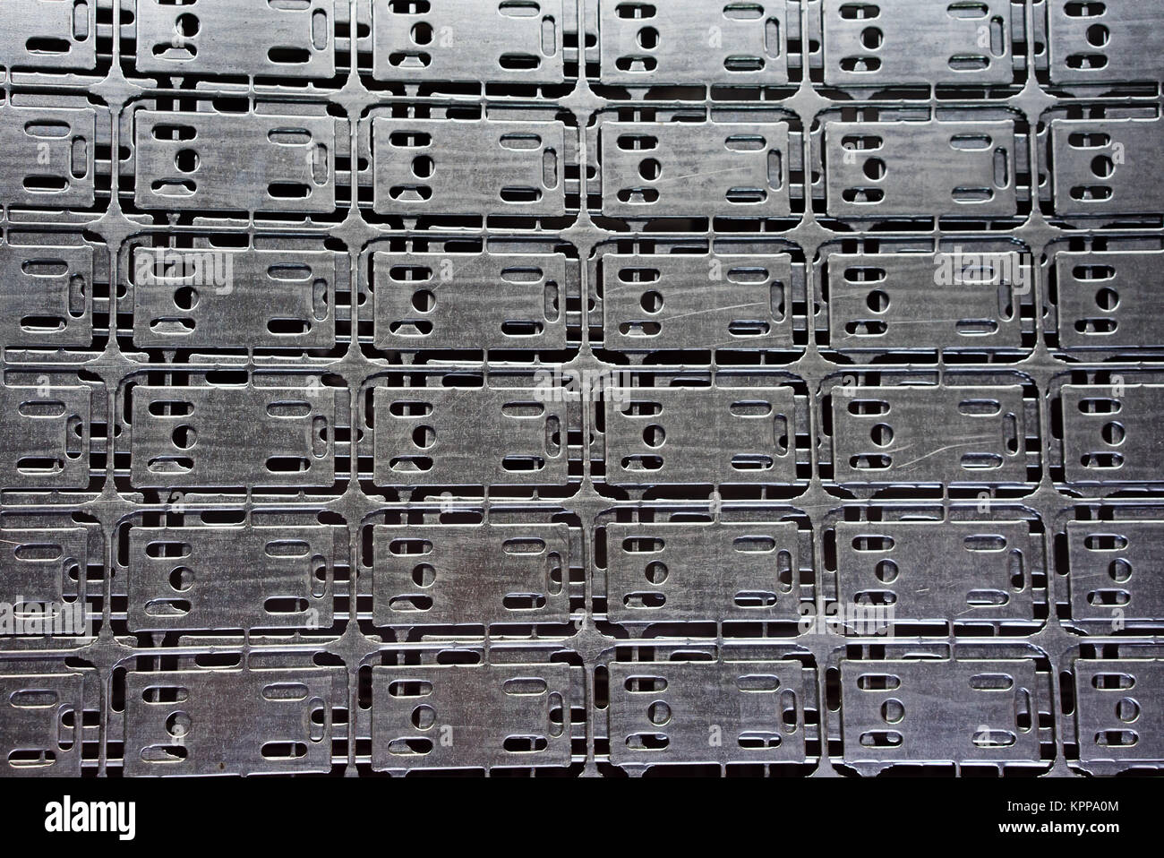 array of stencilled plates Stock Photo - Alamy