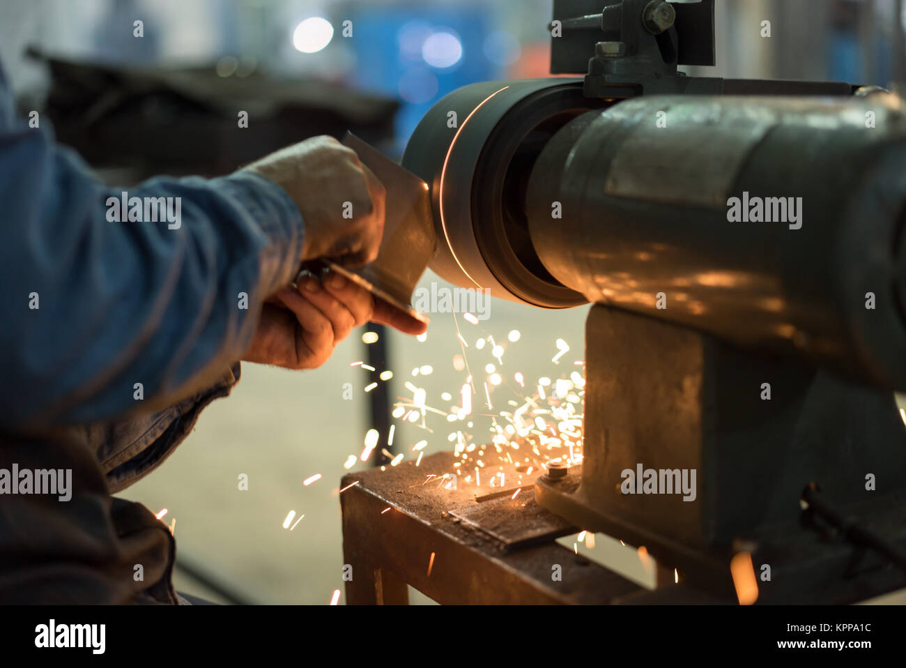 close-up of a worker's hands Stock Photo - Alamy