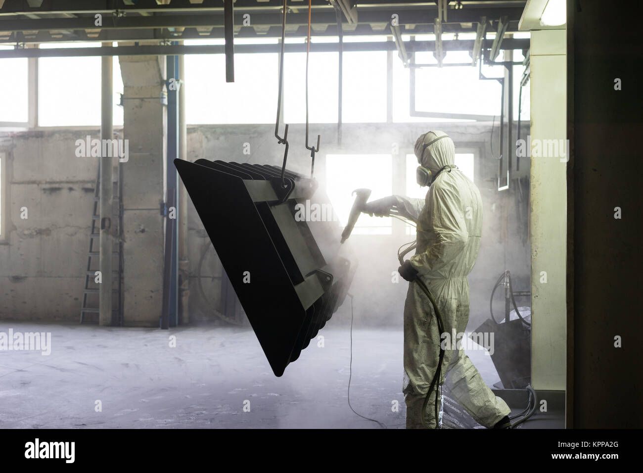 and blasting a metal Stock Photo - Alamy