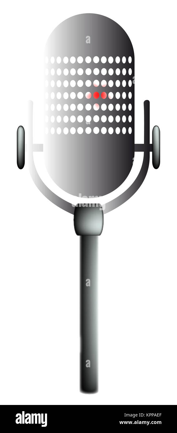 Microphone line drawing Cut Out Stock Images & Pictures - Alamy