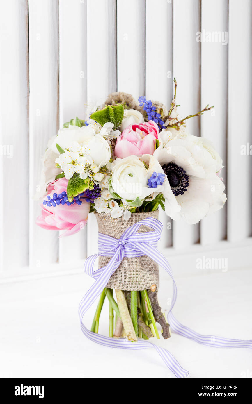 Beautifull, pastel spring bouquet Stock Photo - Alamy