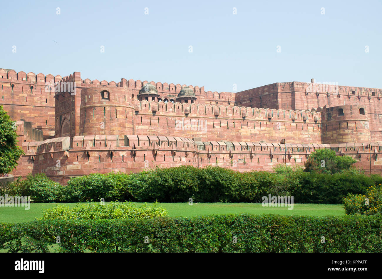 Fort agra in india architecture a construction hi-res stock photography ...