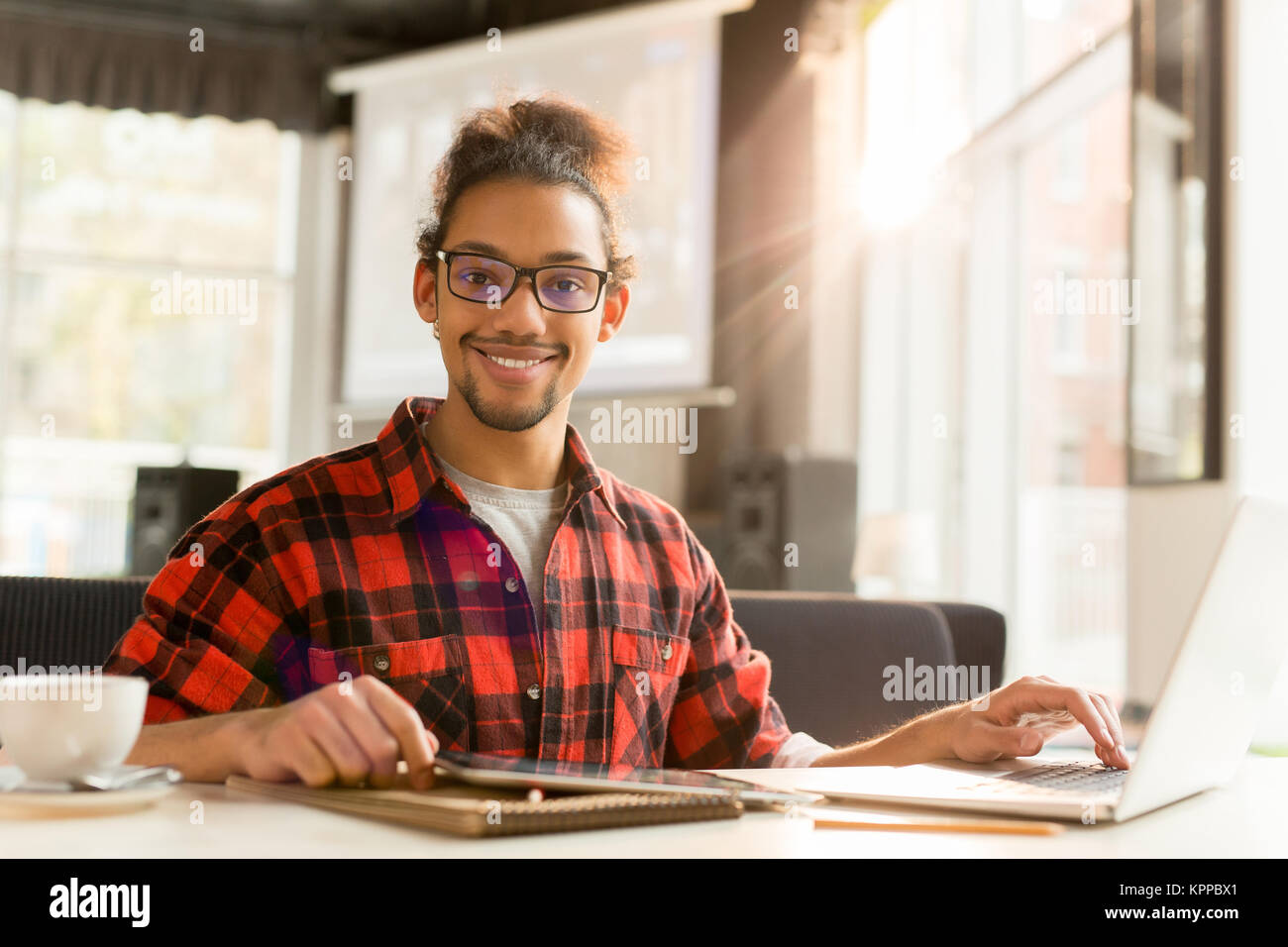 Employee at work Stock Photo - Alamy