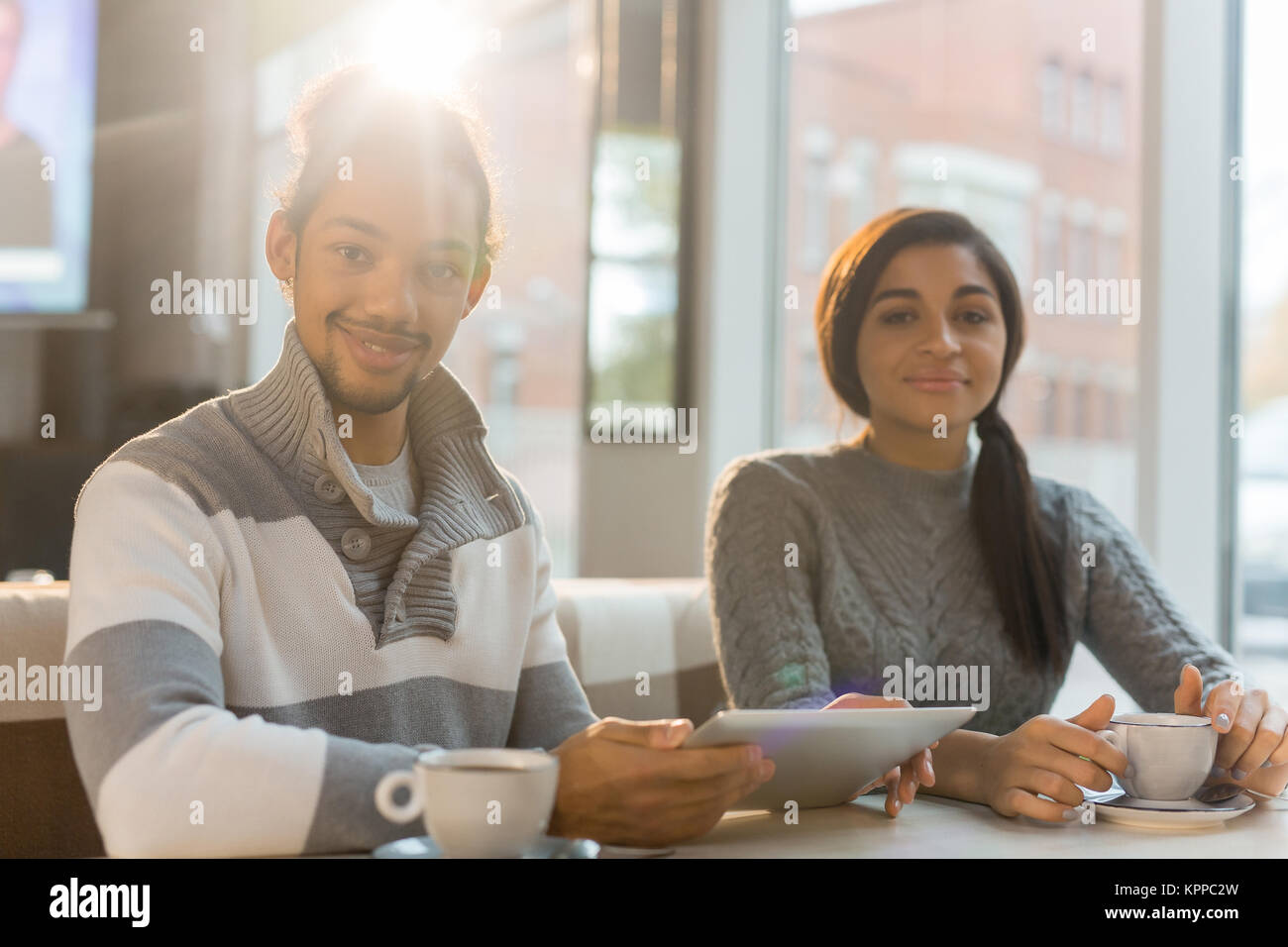 Relax in cafe Stock Photo - Alamy