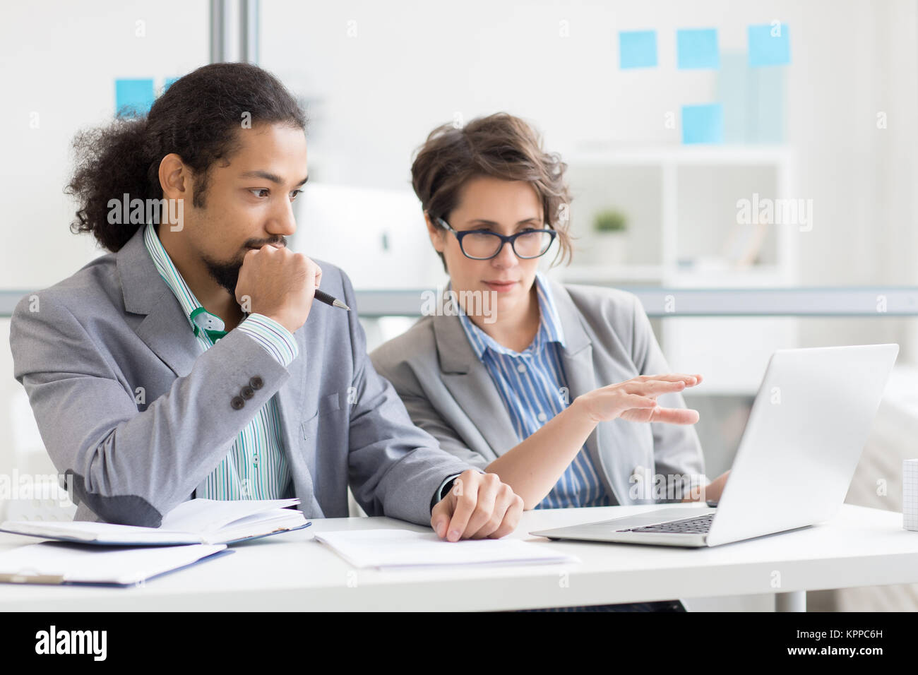 Working over new project Stock Photo - Alamy