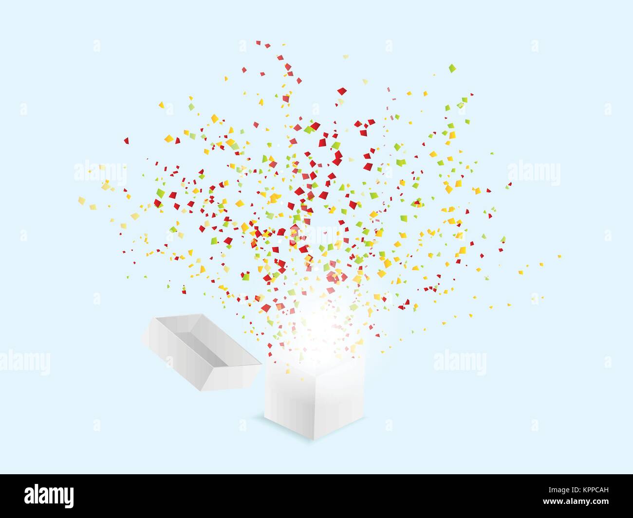 Red party popper with confetti hi-res stock photography and images - Alamy