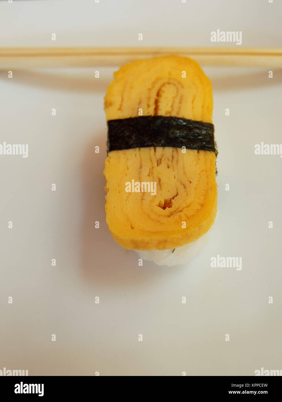 Tamago Nigri on a plate Stock Photo - Alamy