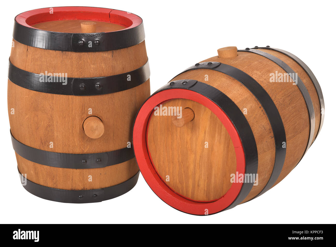 Alcohol barrels Cut Out Stock Images & Pictures - Alamy