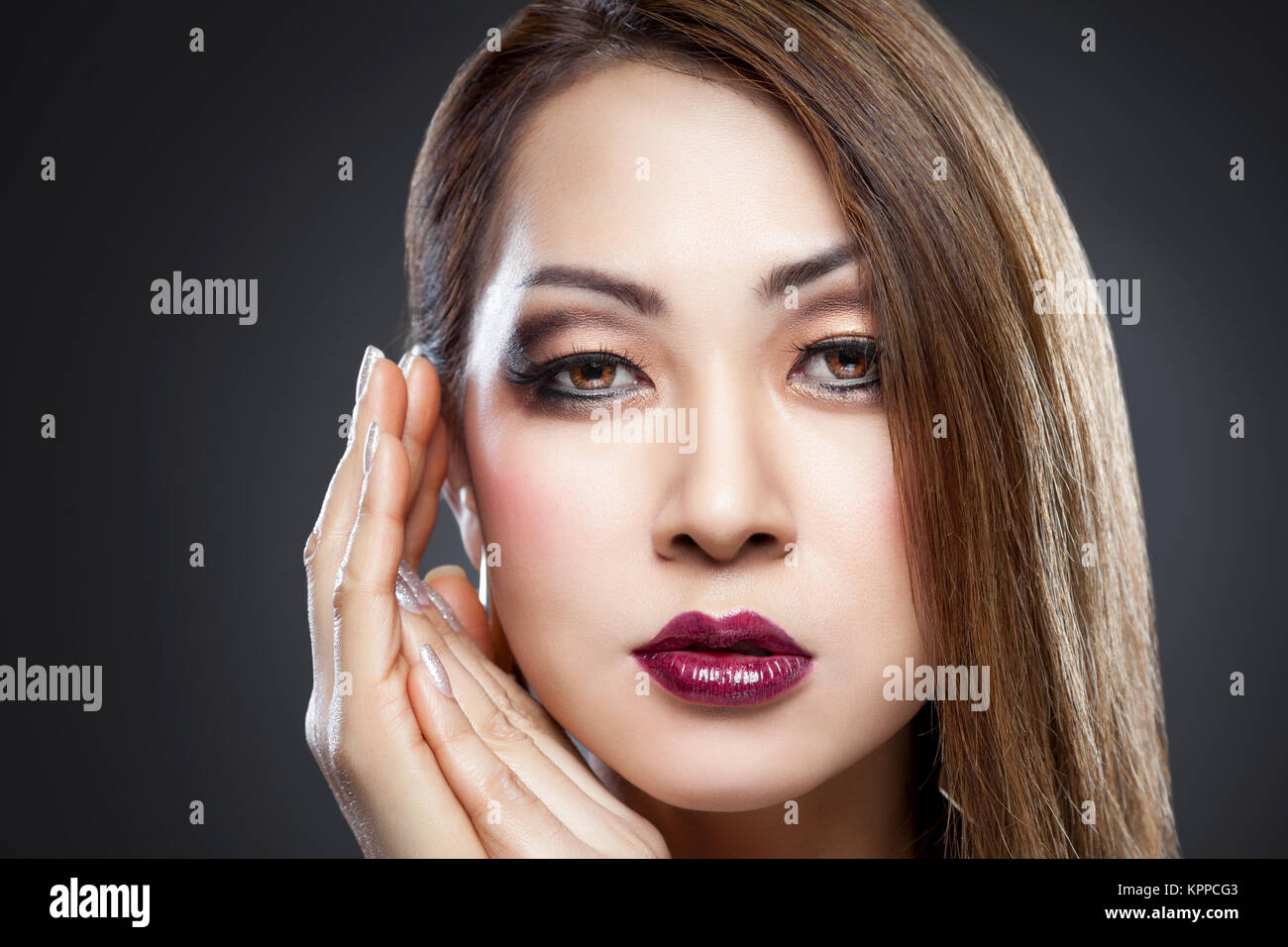 Asian beauty with perfect skin Stock Photo - Alamy