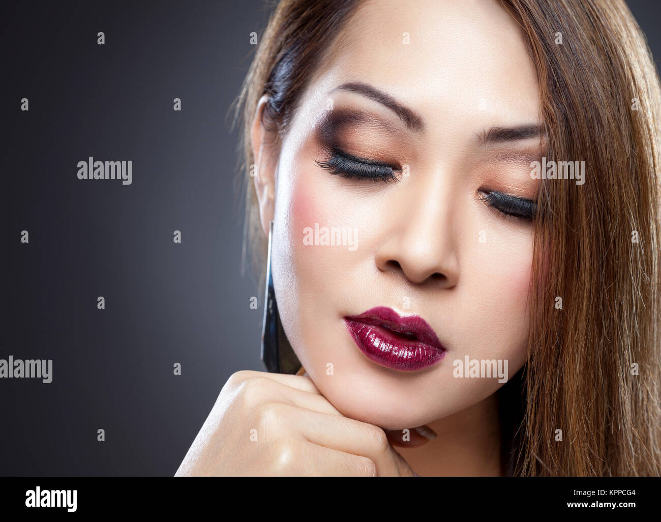 Asian beauty with perfect skin Stock Photo - Alamy