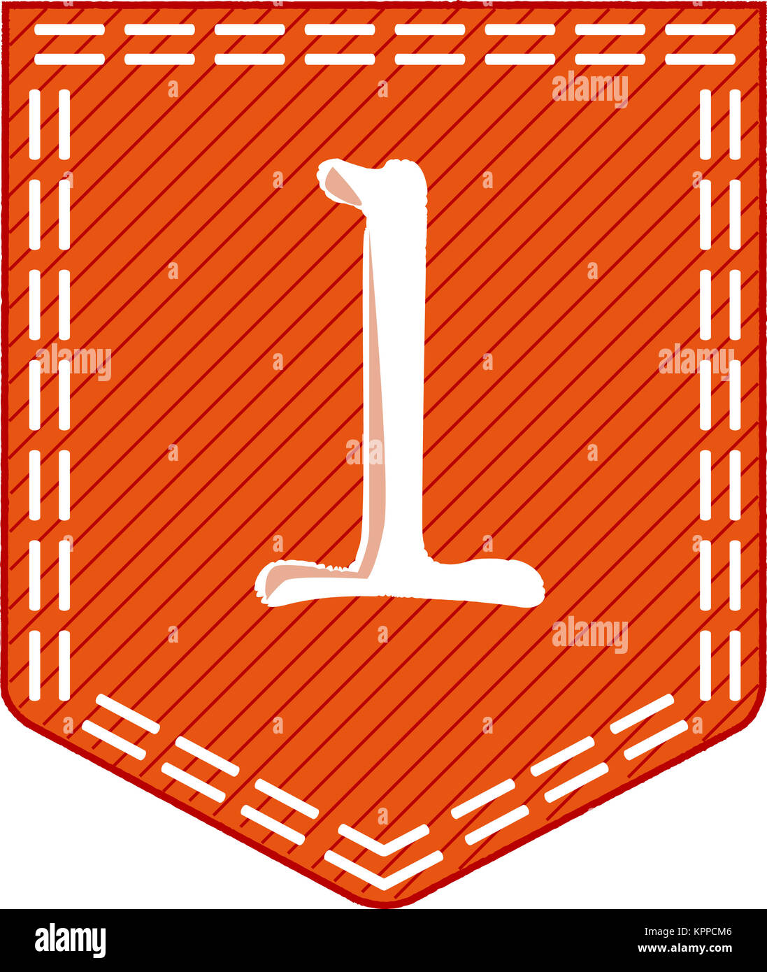 Orange Pocket One Stock Photo - Alamy