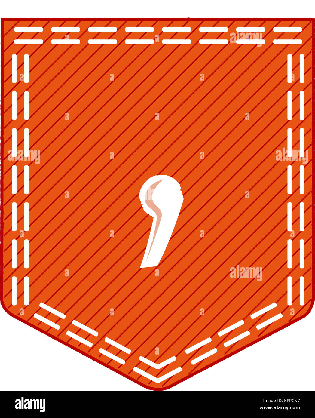 Orange Pocket Comma Stock Photo - Alamy