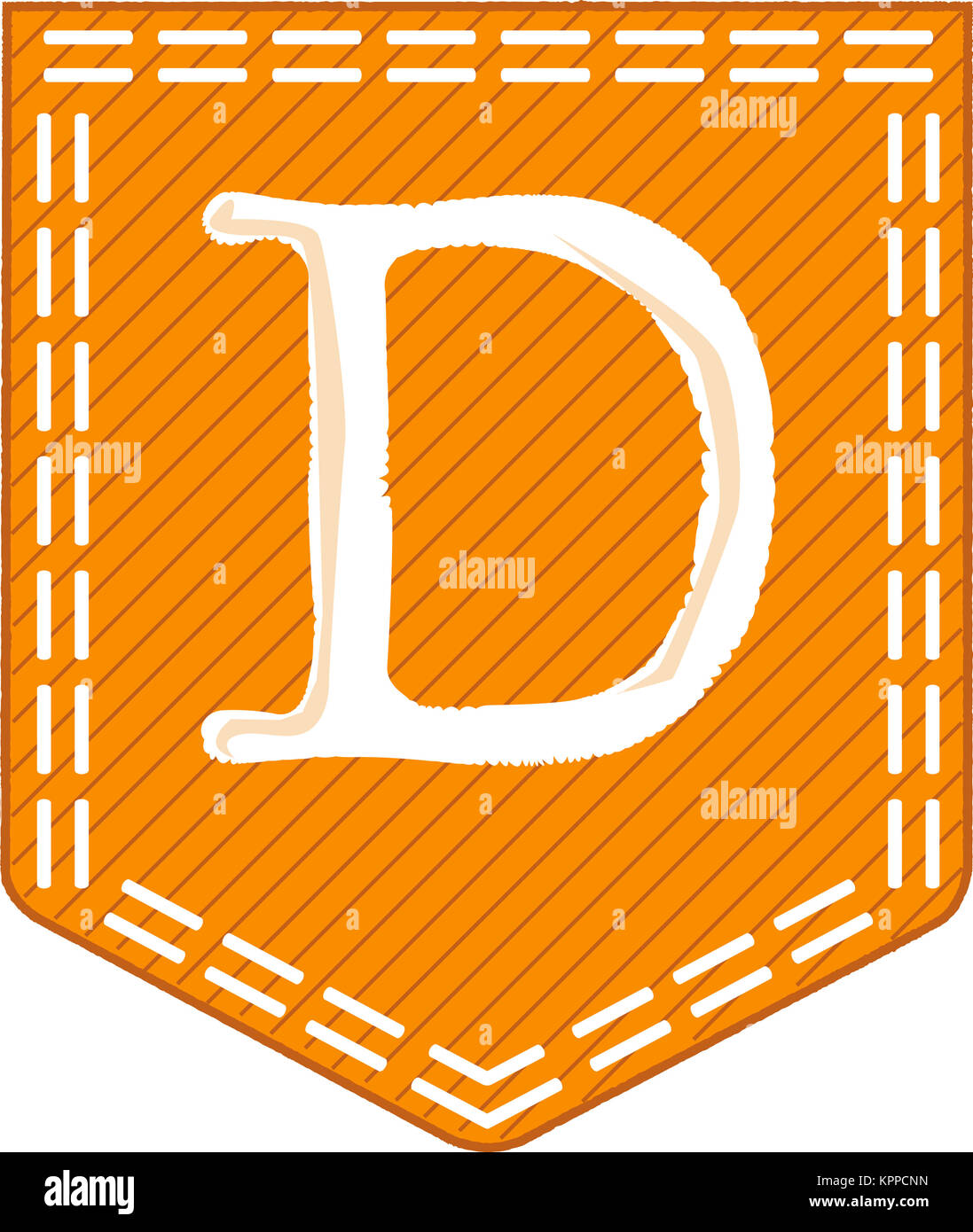 Orange Pocket D Stock Photo - Alamy