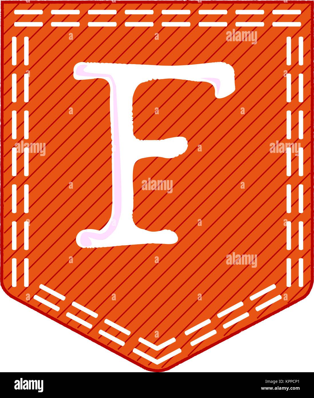 Orange Pocket F Stock Photo - Alamy