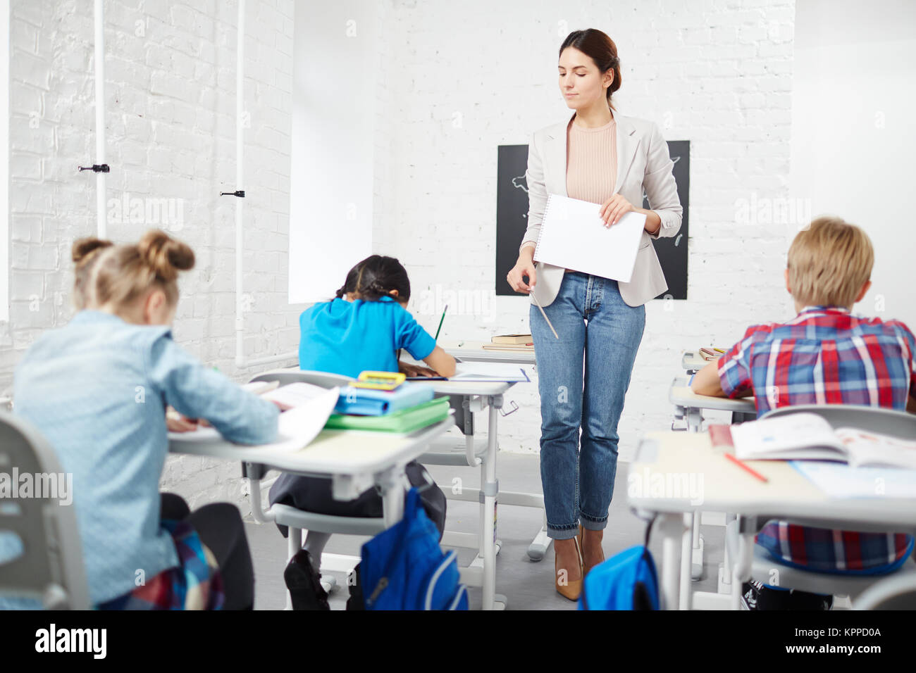 Looking after child at school hi-res stock photography and images - Alamy