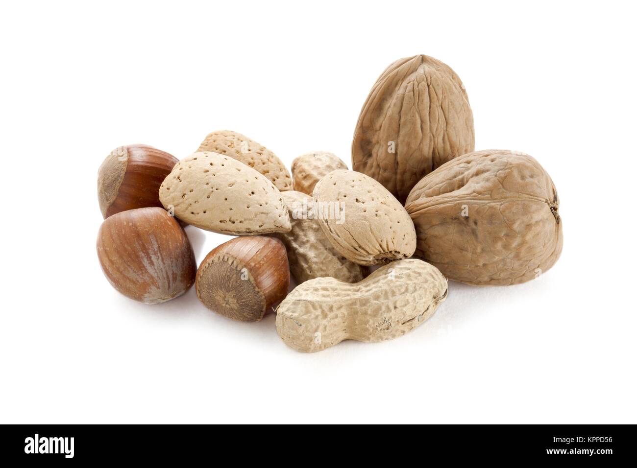 group of assorted nuts Stock Photo - Alamy