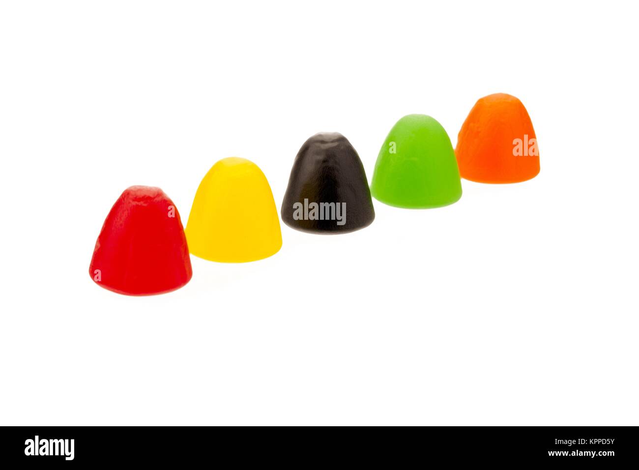 gum drop line up Stock Photo - Alamy