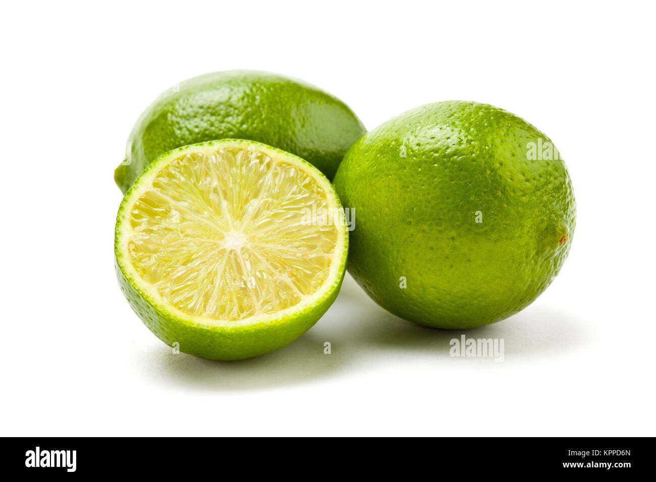 Three fresh limes half hi-res stock photography and images - Alamy