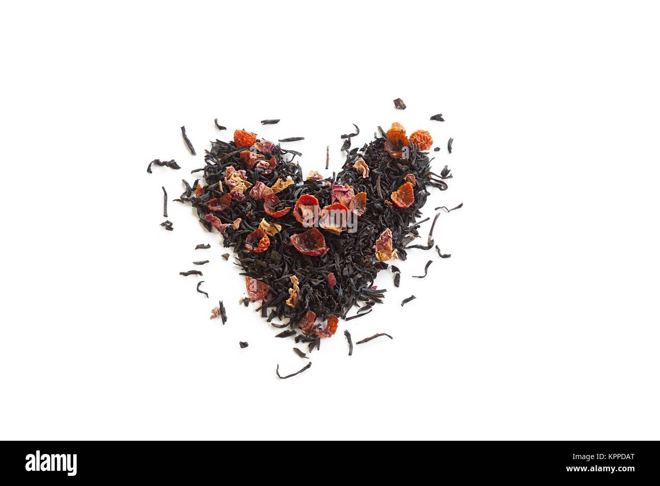 heart shape of tea Stock Photo - Alamy
