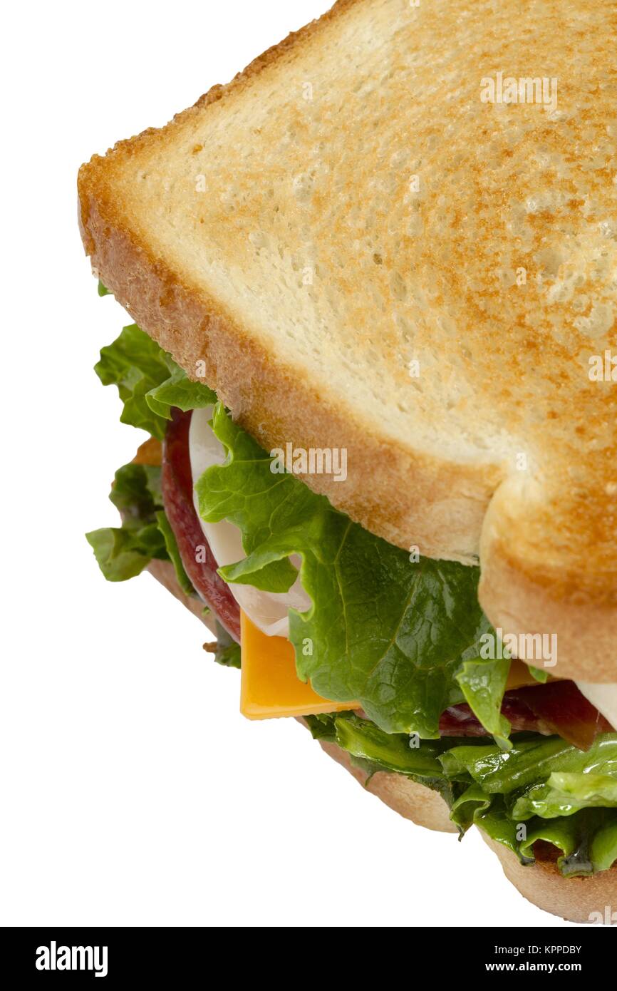 homemade ham sandwich Stock Photo - Alamy