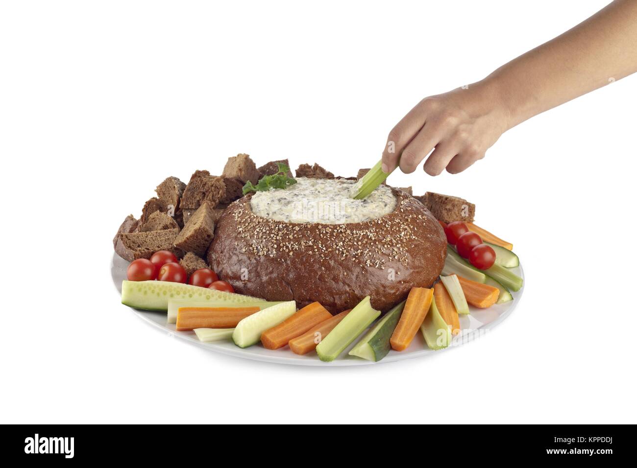 Human hand dipping hi-res stock photography and images - Alamy
