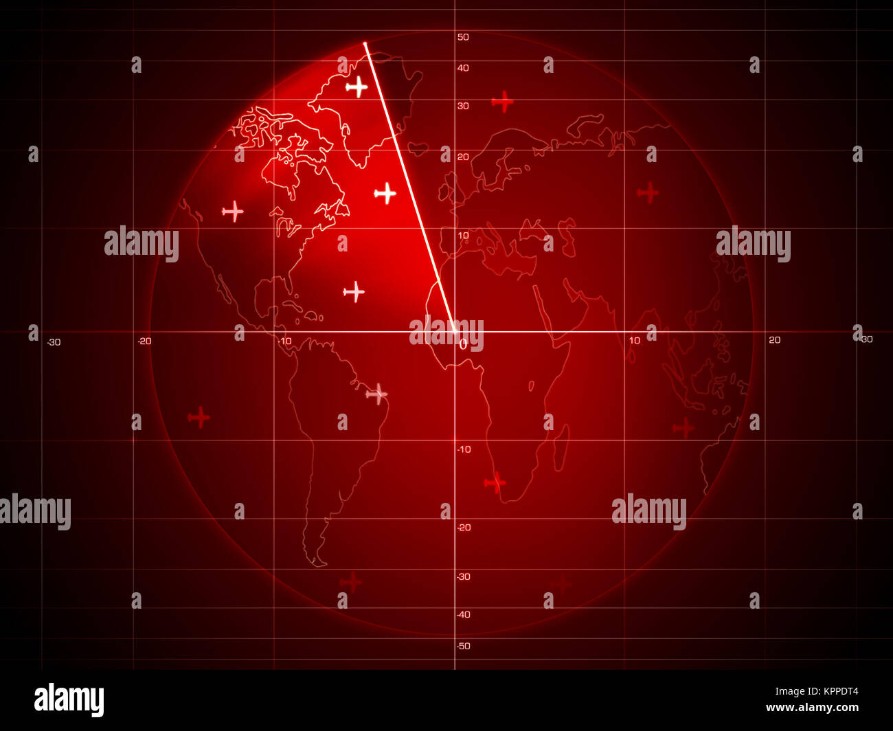 Artwork - Radar screen with details. 2D Graphics. Computer Design Stock ...