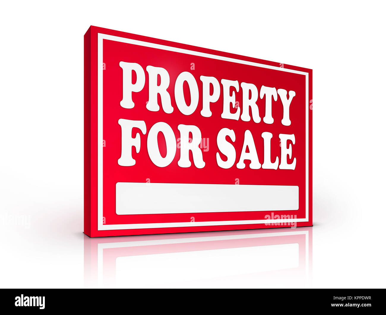Real Estate Sign – Property For sale on white background. 2D artwork ...