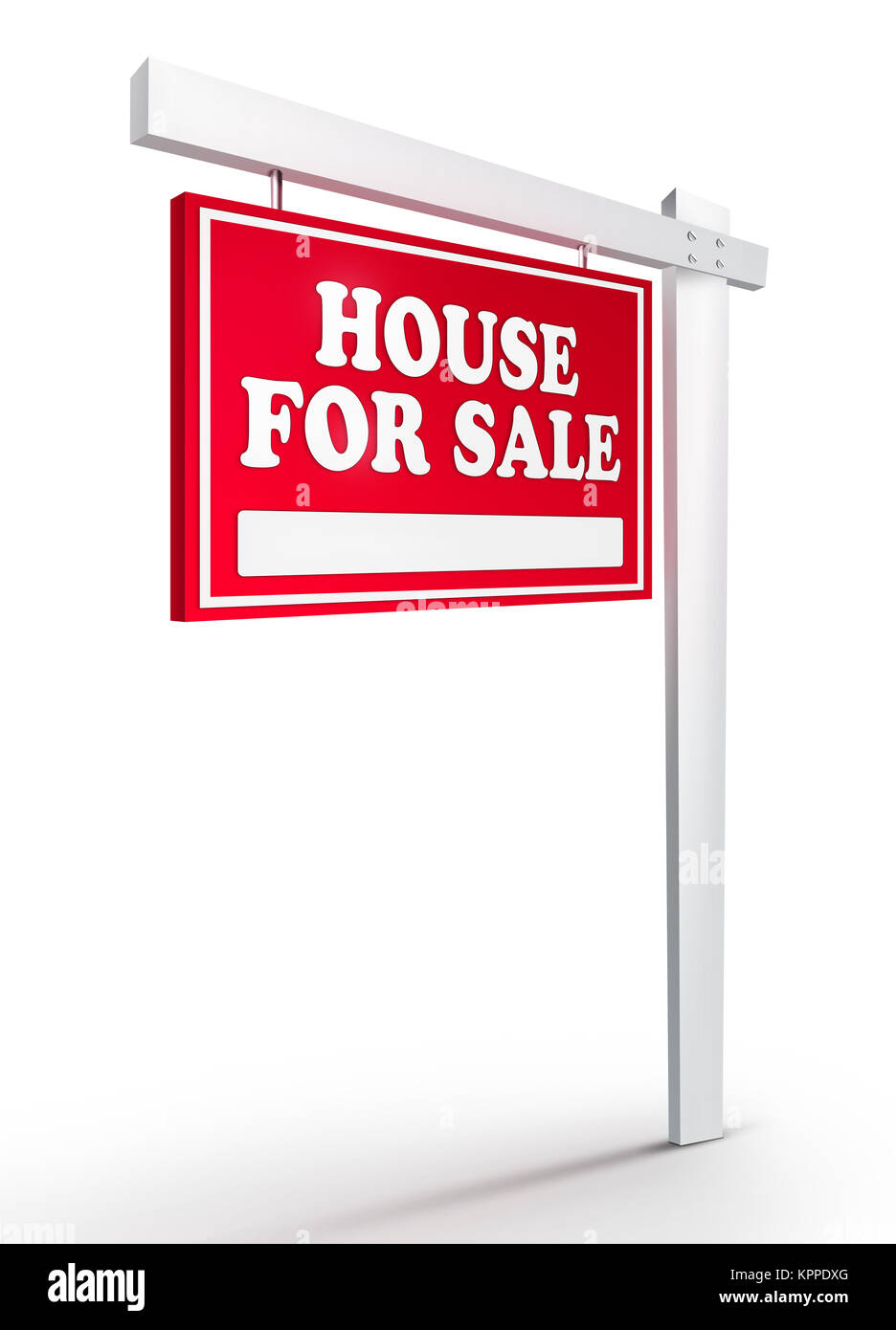 Real Estate Sign – House For sale on white background. 2D artwork ...
